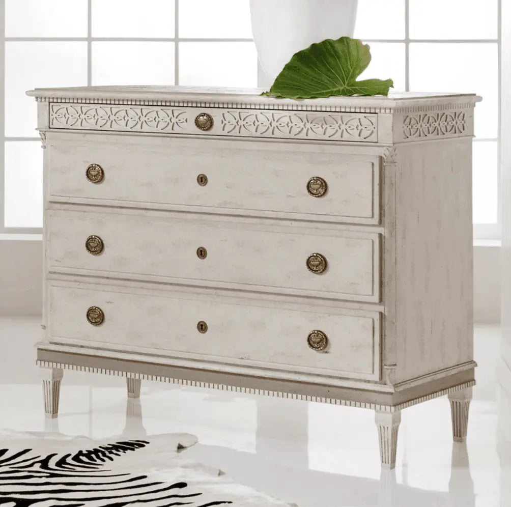 Modern History Large Gustavian Four Drawer Commode Ships Free ...