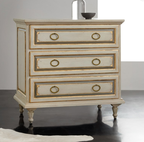 Modern History Vallieu Bedside Chest - Lavender Fields