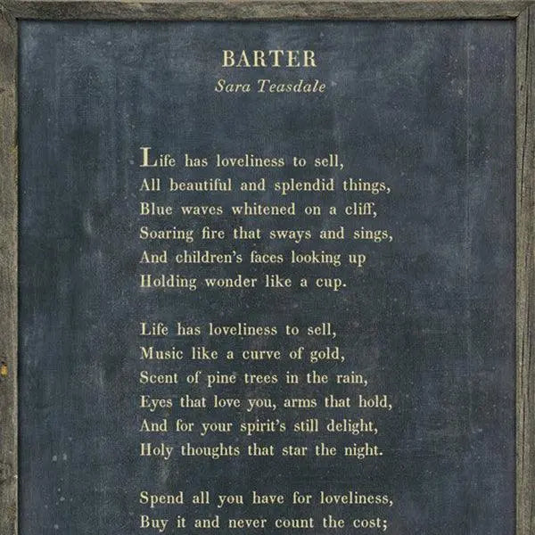 Sugarboo Designs Barter - Poetry Collection Sign Ships Free – Lavender ...