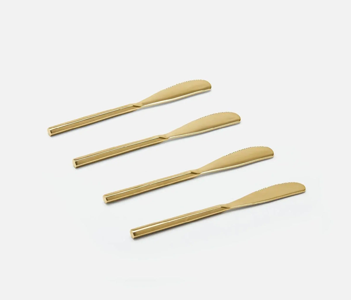 Blue Pheasant Gwen Polished Gold Spreaders - Lavender Fields