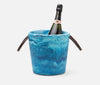 Blue Pheasant Wesley Blue Swirled Ice Bucket – Lavender Fields