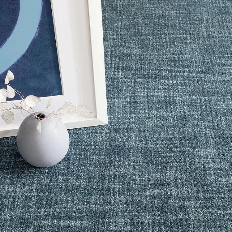 Dash & Albert Crosshatch Denim Micro Hooked Wool Rug – Lavender Fields