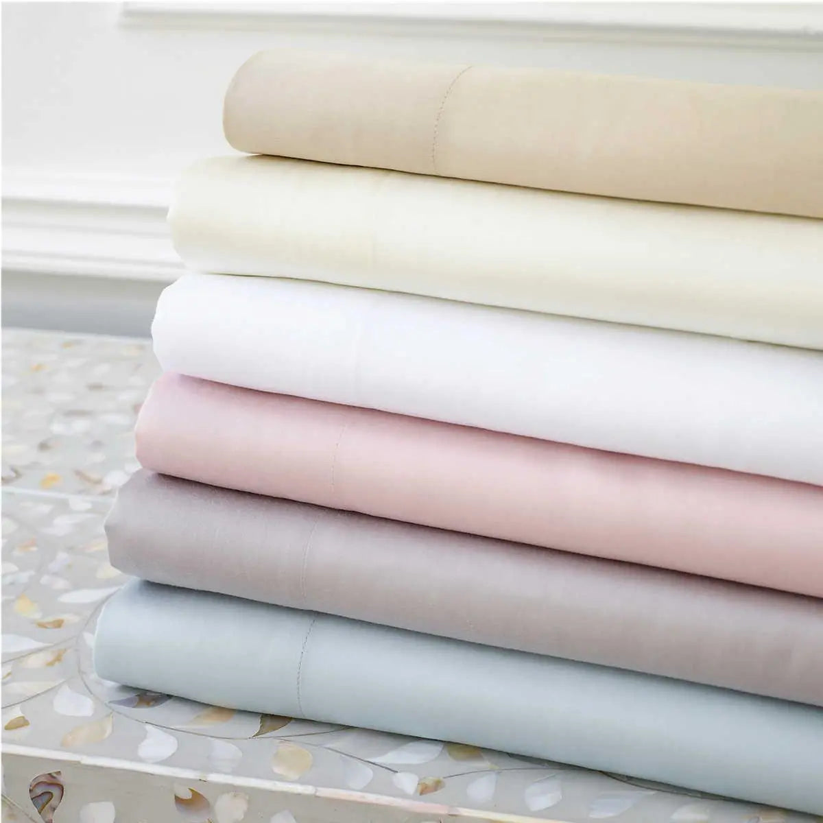 Pine Cone Hill Silken Solid White Sheet Set – Lavender Fields